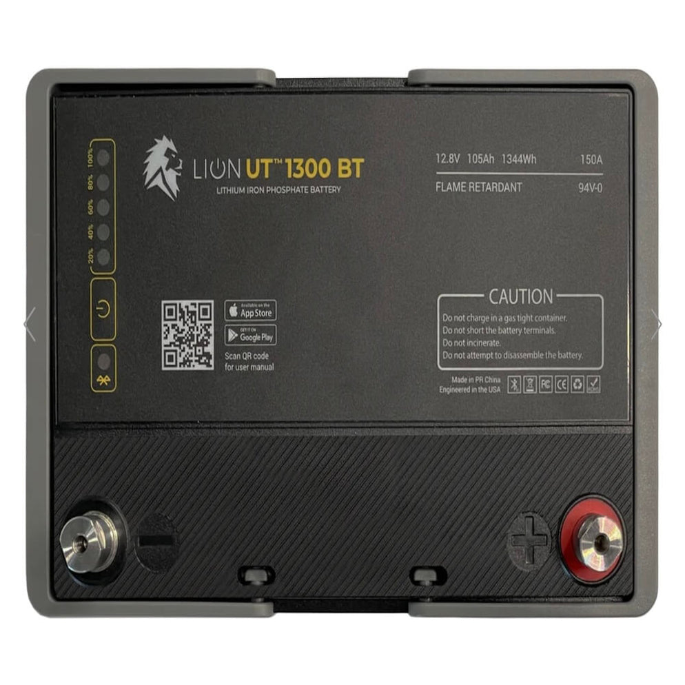 Lion Energy Lion Safari UT 1300 BT Battery (12V, 105Ah, LiFePO4) 50170 ...