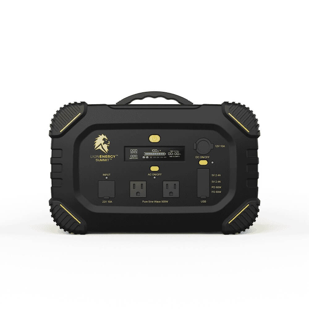 Lion Energy Lion Summit - 530W/665Wh LifePO4 Solar Power Generator 501 ...