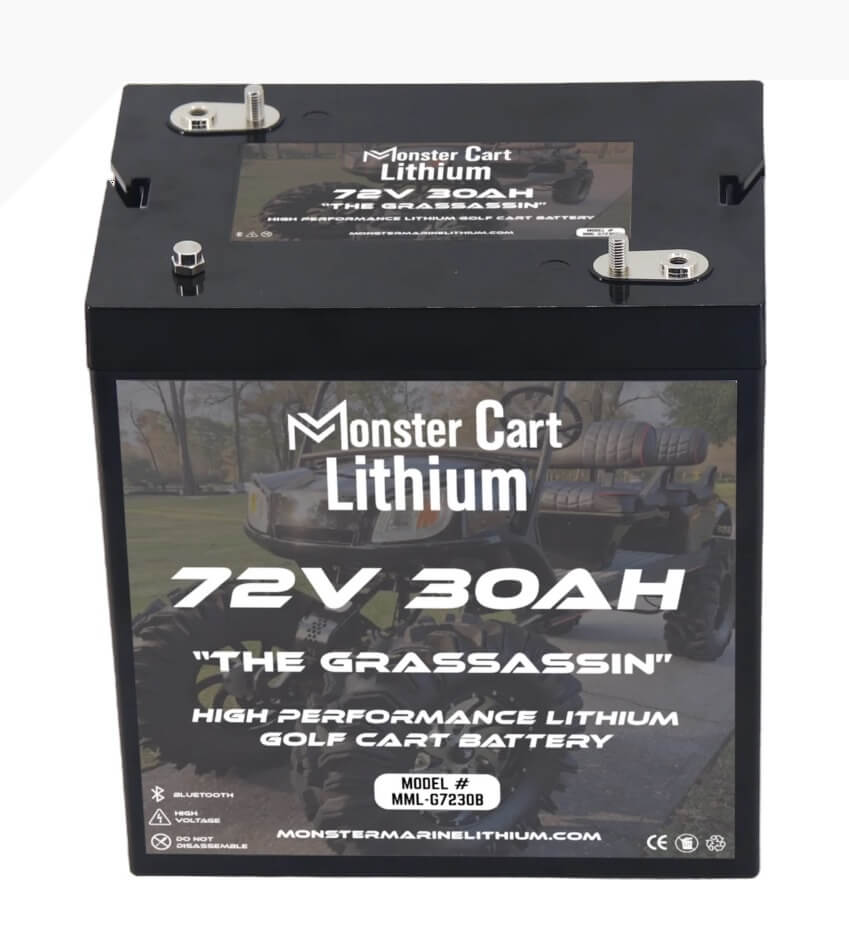 Monster Cart Lithium 72V 30Ah Lithium Golf Cart Bluetooth High Perform ...