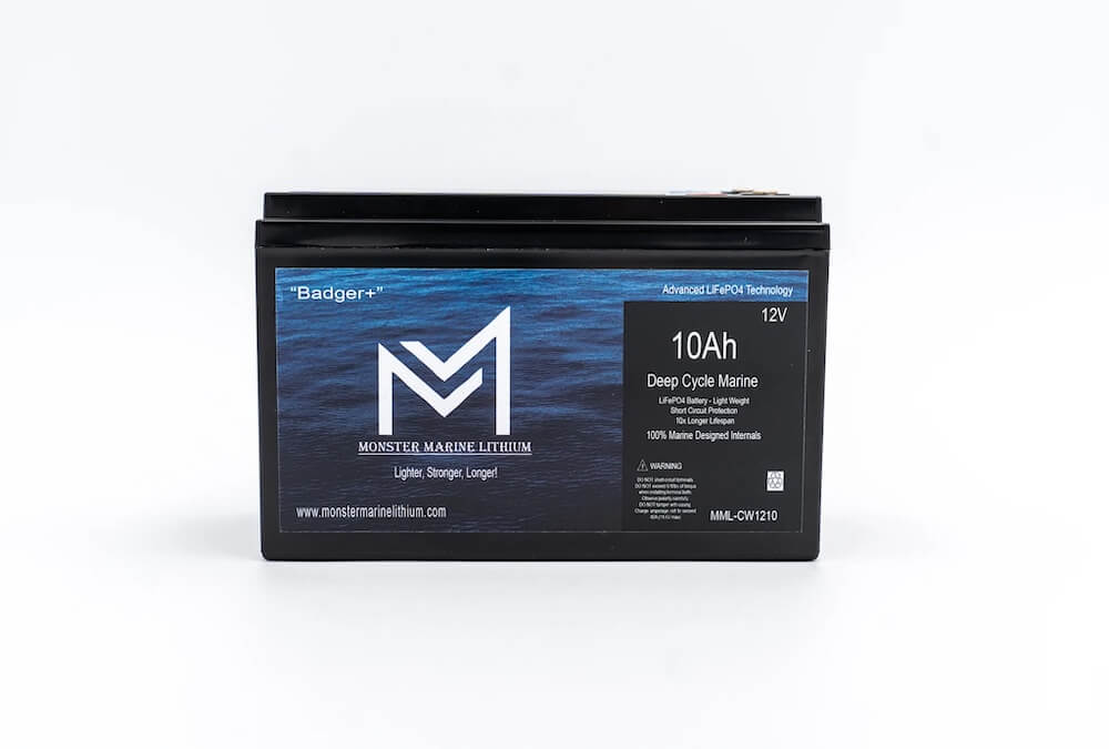 Monster Marine Lithium 12V 10Ah Lithium Marine Deep Cycle Battery MML ...