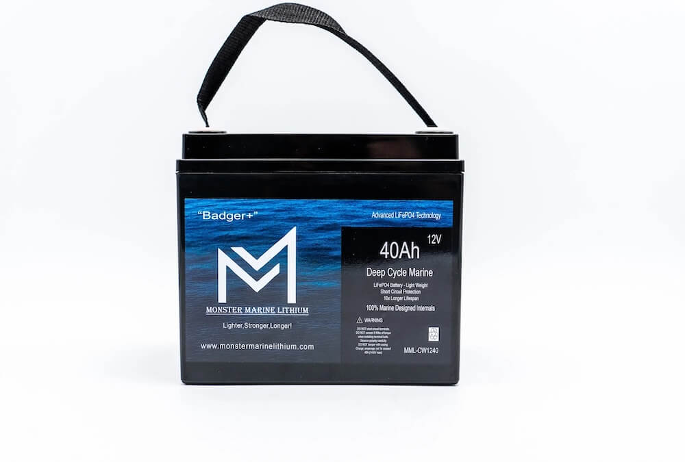 Monster Marine Lithium 12V 40Ah Lithium Marine Deep Cycle Battery "Vip ...